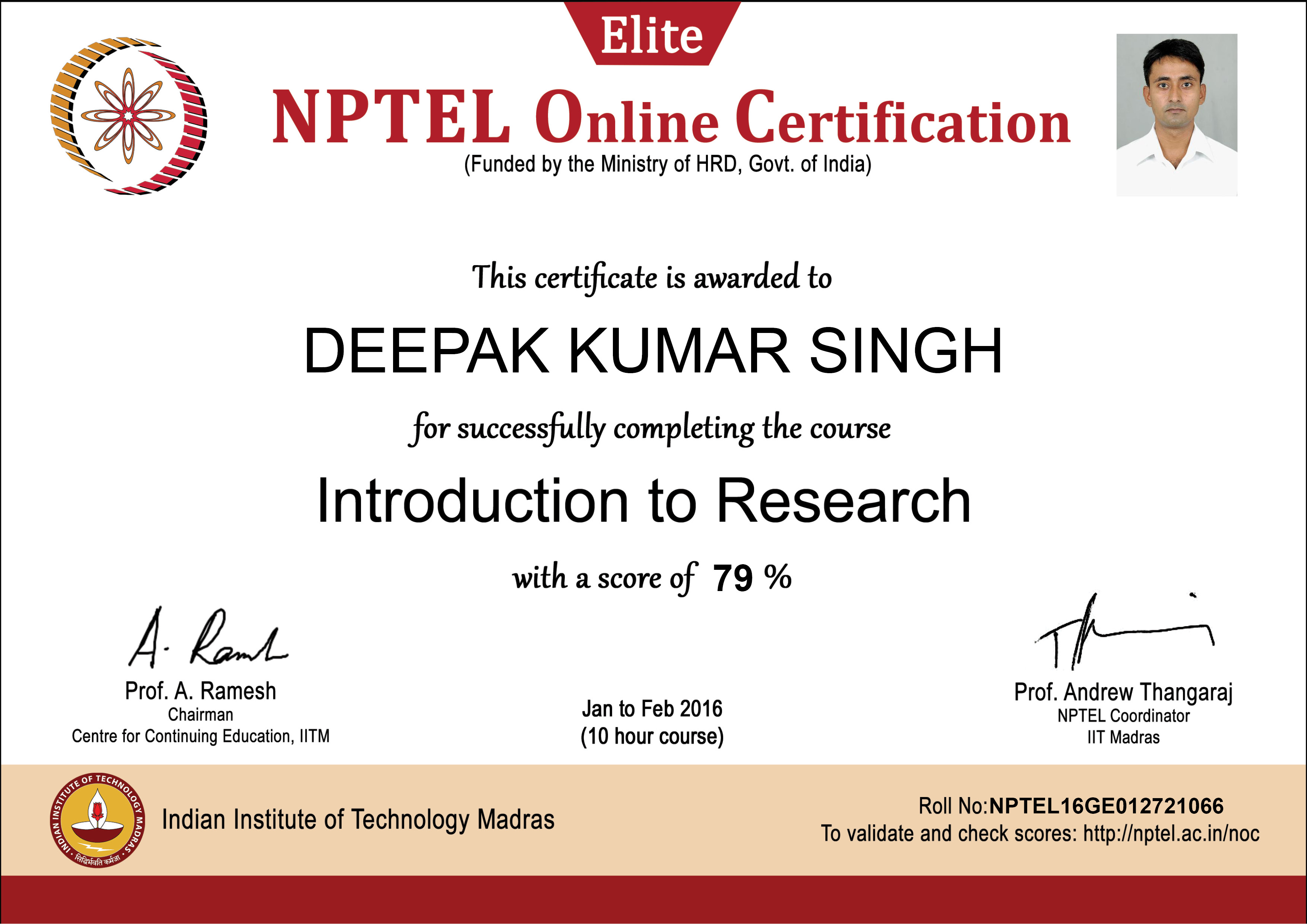 Deepak Singh - Senior Signals and Systems Engineer (Space-Division ...