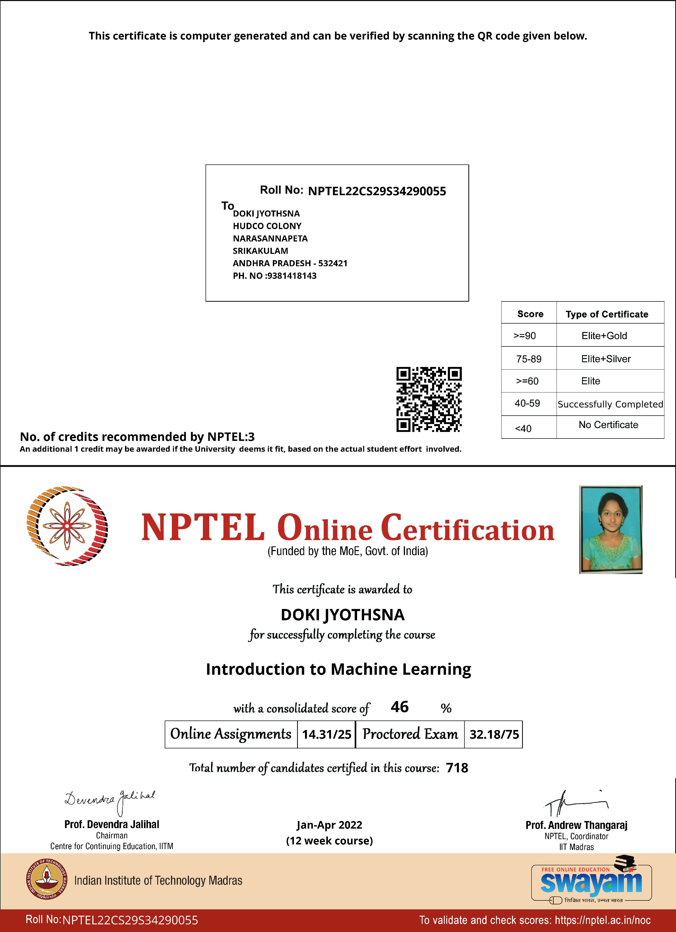 Jyothsna Doki - Software Engineer Level 2 @hexaware technologies, Chennai | LinkedIn