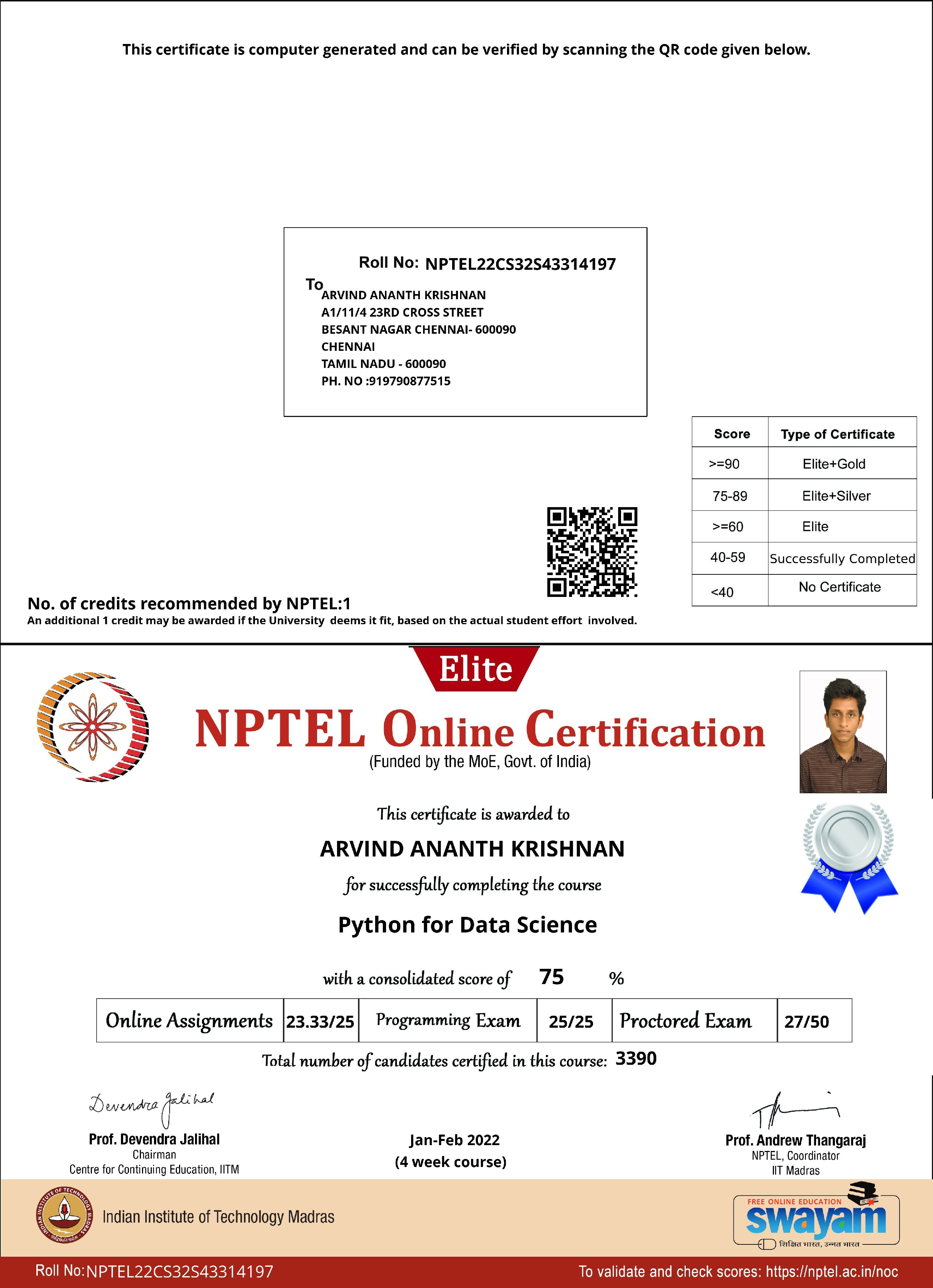 Arvind Ananth Krishnan - Data Analyst at TCS | LinkedIn