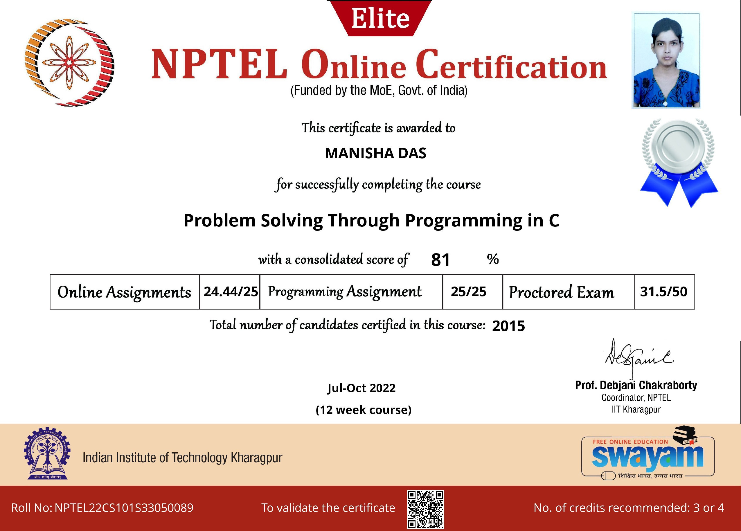 Manisha Das - 5⭐SQL@HackerRank| Python | Power BI | SQL | Excel | BHU MCA | LinkedIn