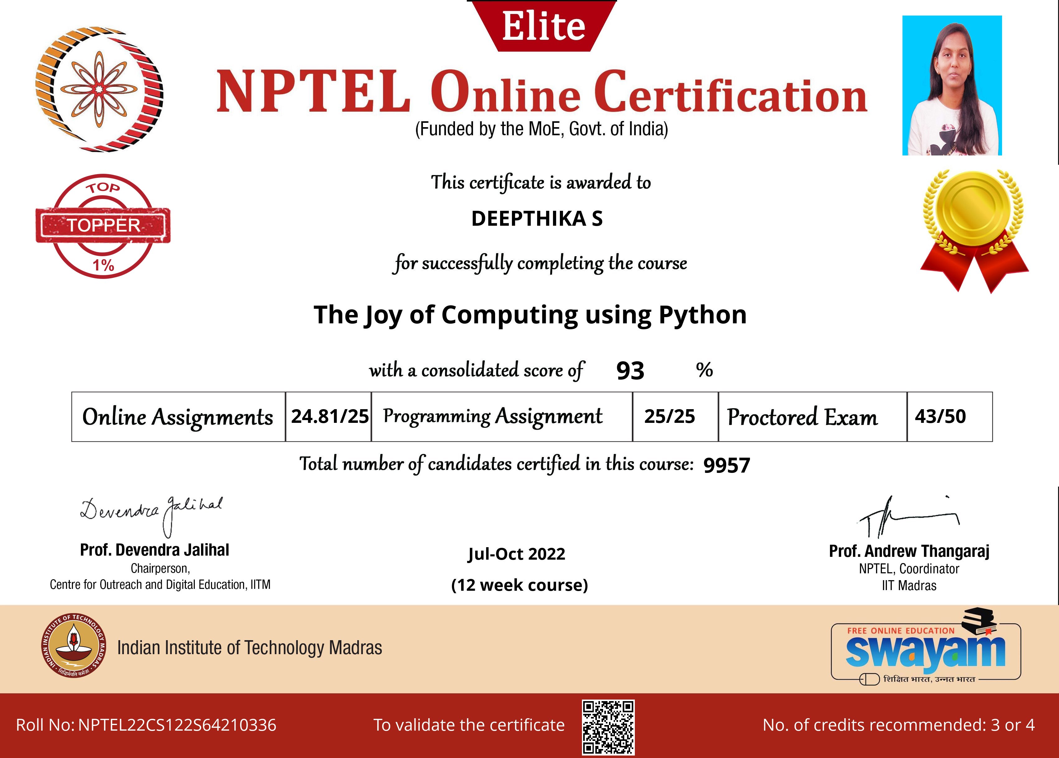 Deepthika Seenikannan - Software Developer at IBM ISL | LinkedIn