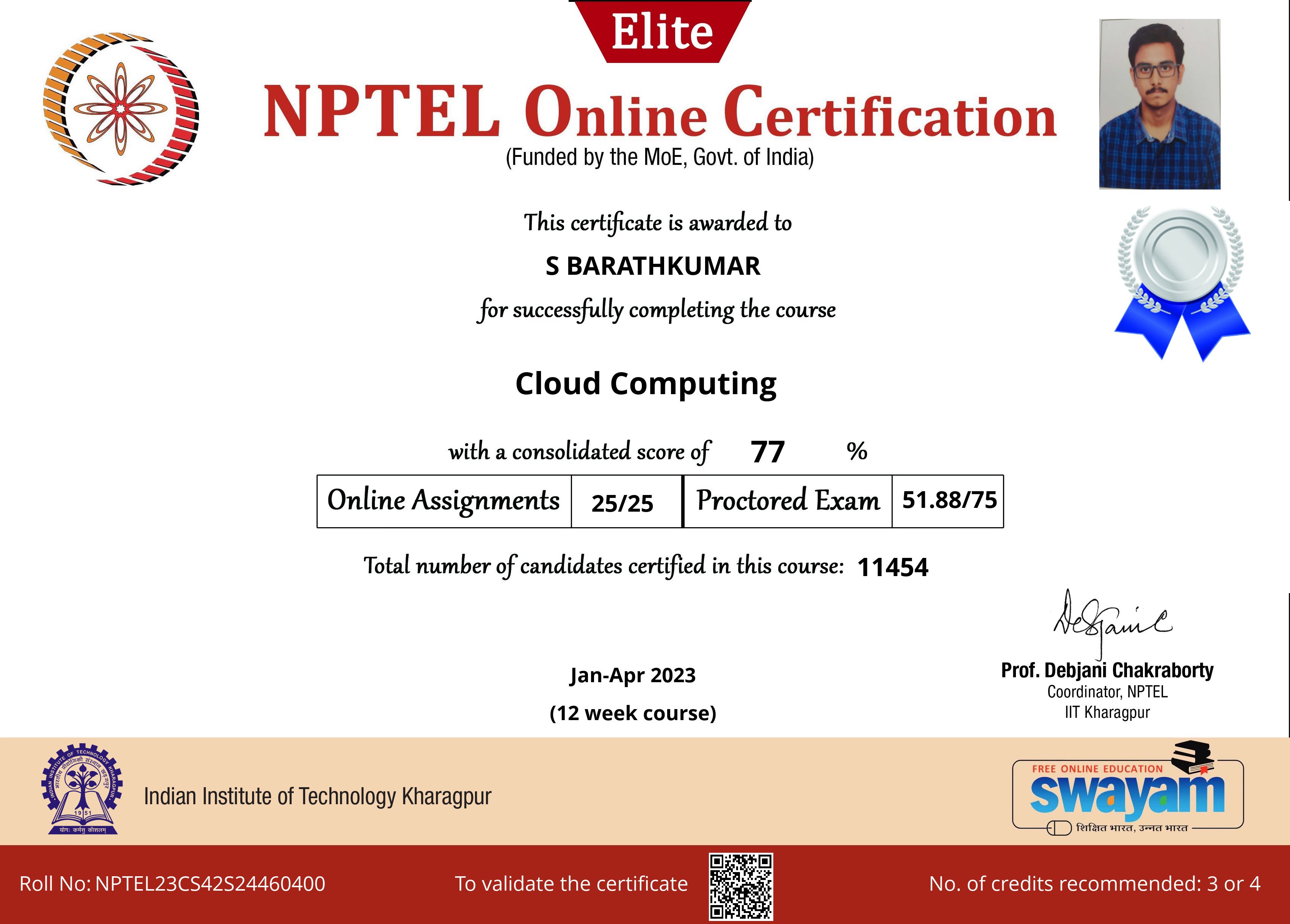 Barath Kumar - pursuing MCA Big Data Analytics in Hindustan Institute of Technology and Science ...