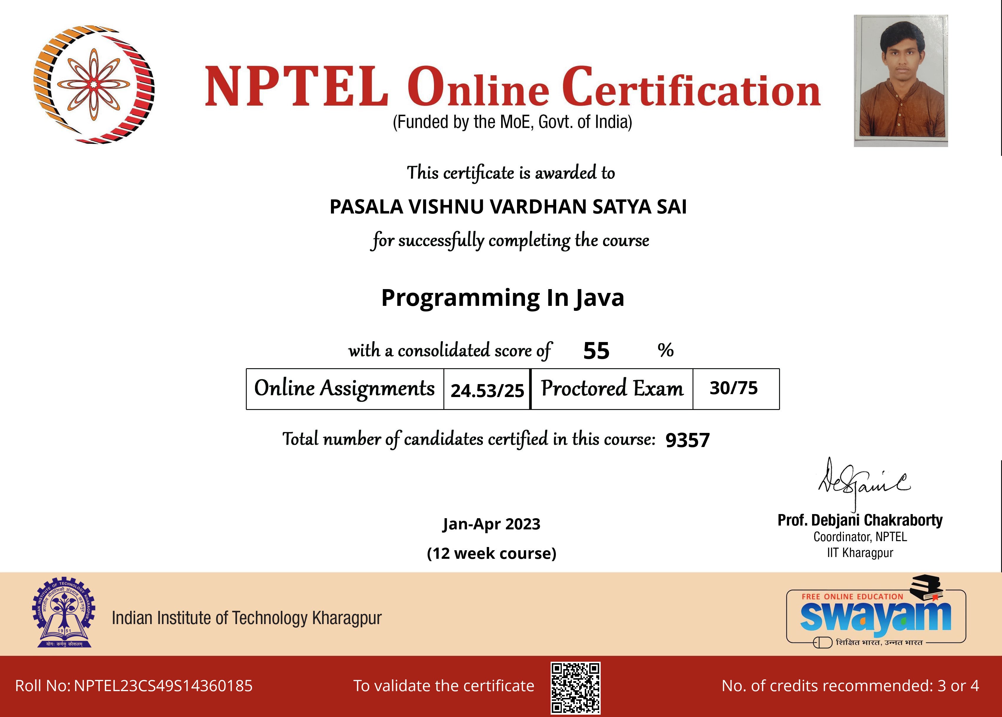 PASALA VISHNU VARDHAN SATYA SAI - Aspiring Full Stack Developer | Java Full Stack Developer ...