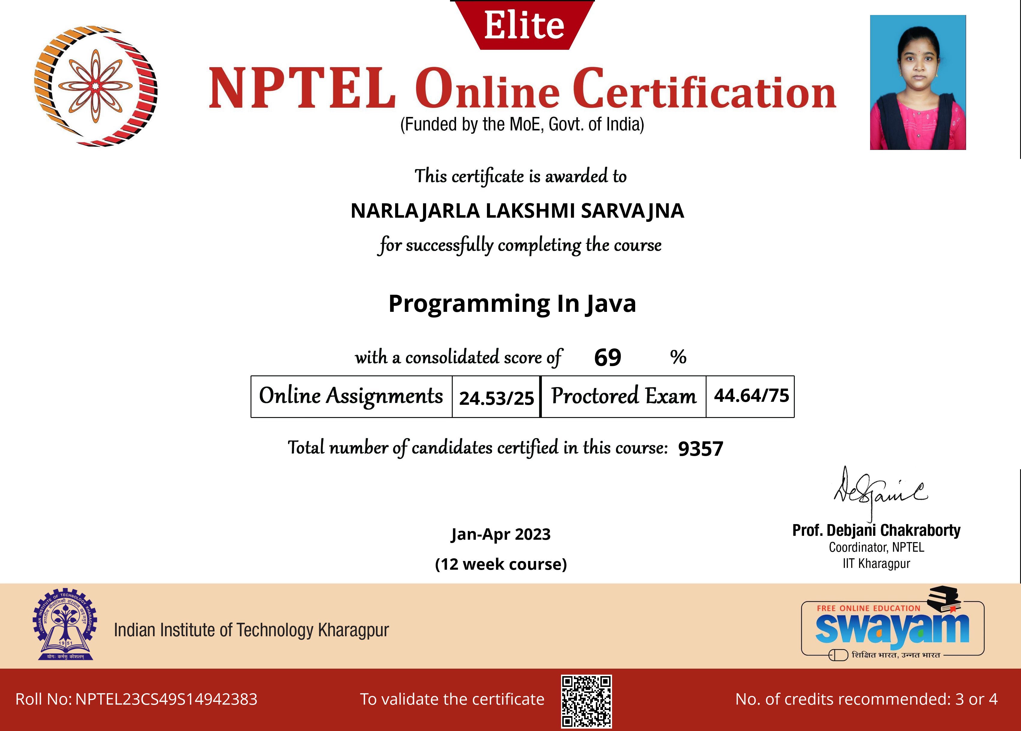 Sarvajna Narlajarla - Attended VIGNAN'S INSTITUTE OF ENGINEERING FOR ...