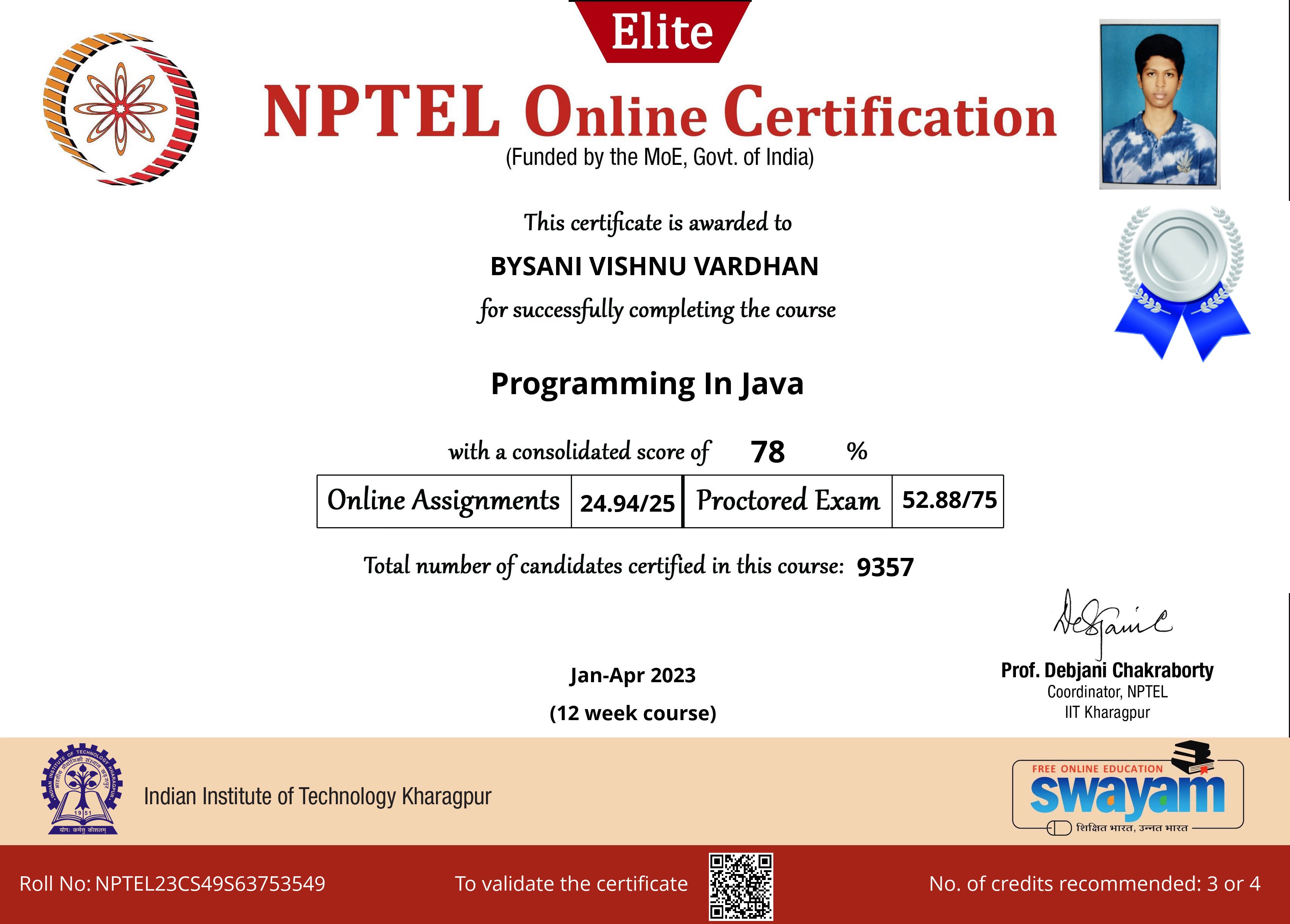 Vishnu Vardhan Bysani - Aspiring Software Developer||web development,Java,Sql. | LinkedIn