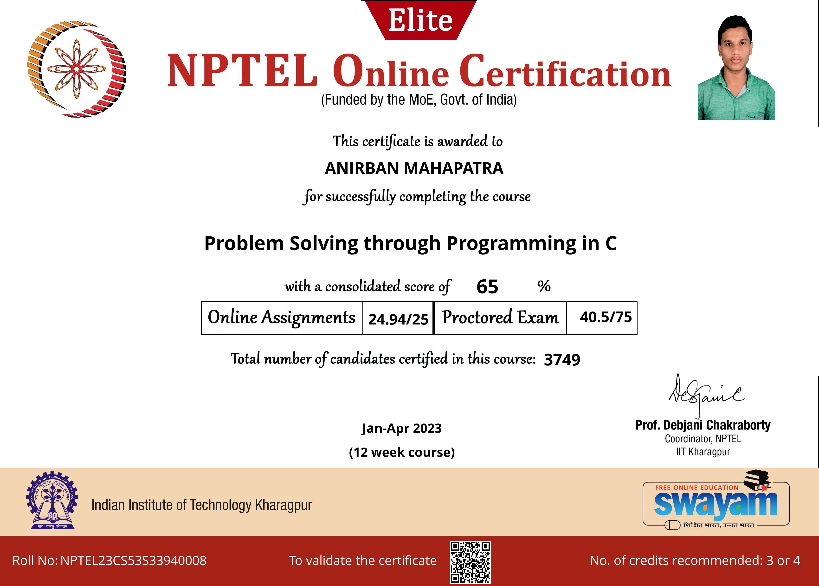 Anirban Mahapatra - Student @CEMK | CSE-25 || JAVA || SQL || PYTHON || C || | LinkedIn