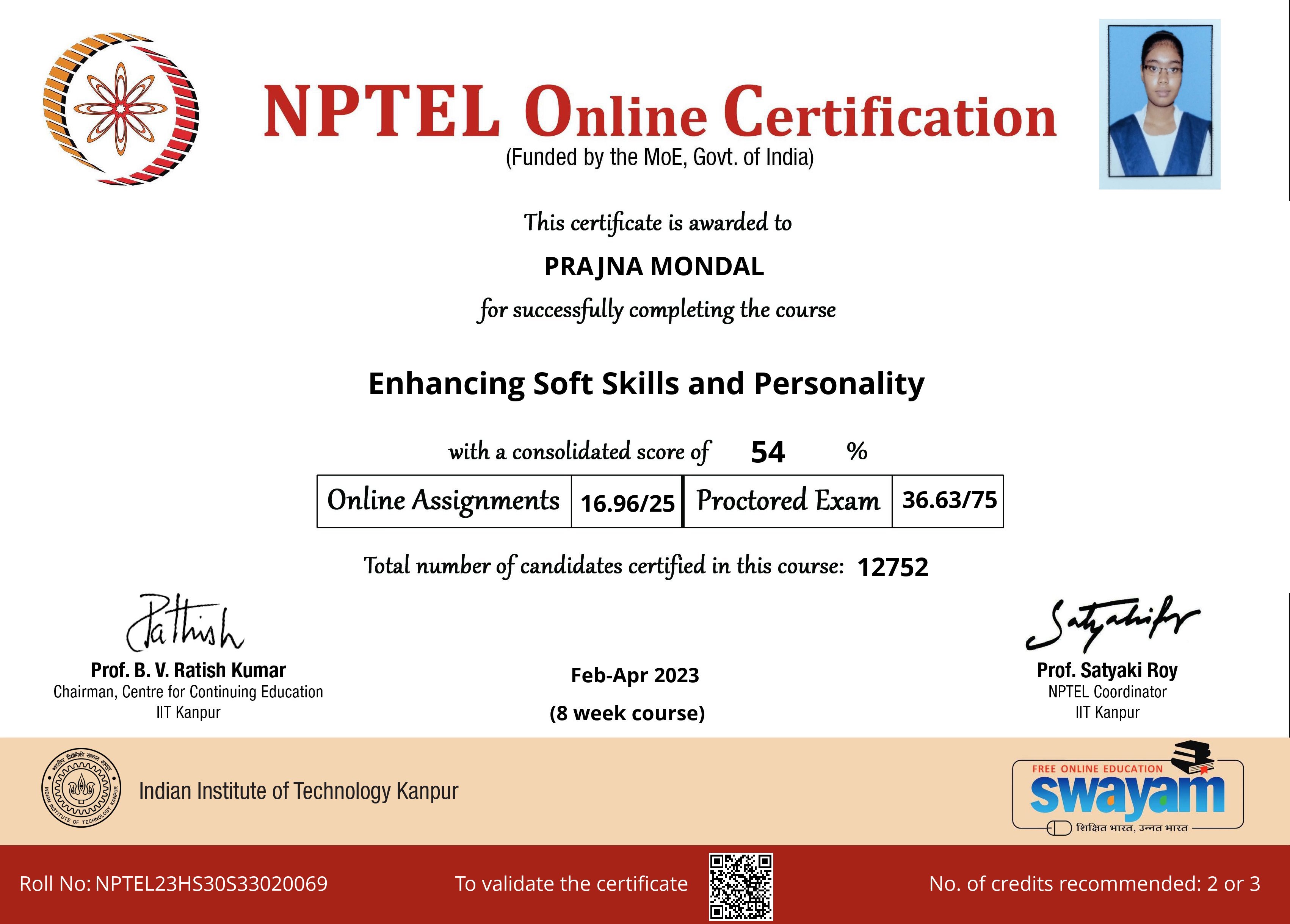 Prajna Mondal - Intern @GLOBAL NEXT CONSULTING INDIA PRIVATE LIMITED | B.Tech CSE’26 ...