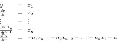 The nth order differential equation may be written in the form of n ...